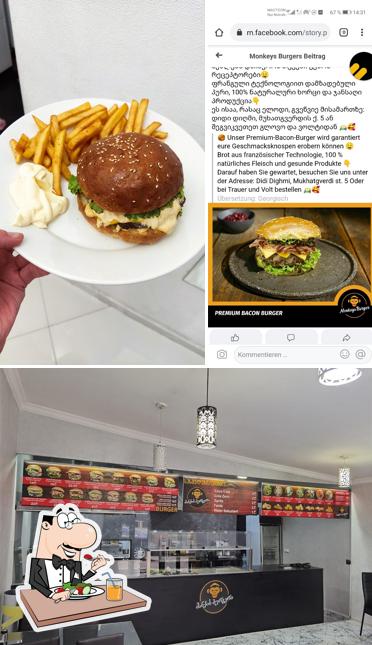 Monkeys Burger restaurant, Tbilisi, Kakha Sheverdenidze St - Restaurant ...