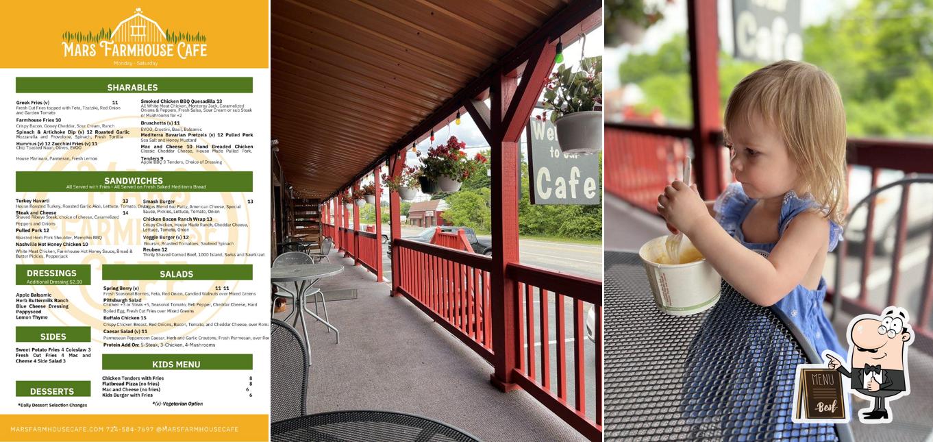 Mars Farmhouse Cafe, Mars - Restaurant menu, prices and reviews