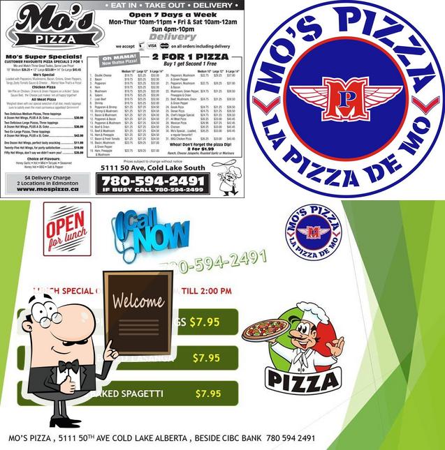 Mo's Pizza, Cold Lake - Restaurant menu, prices and reviews