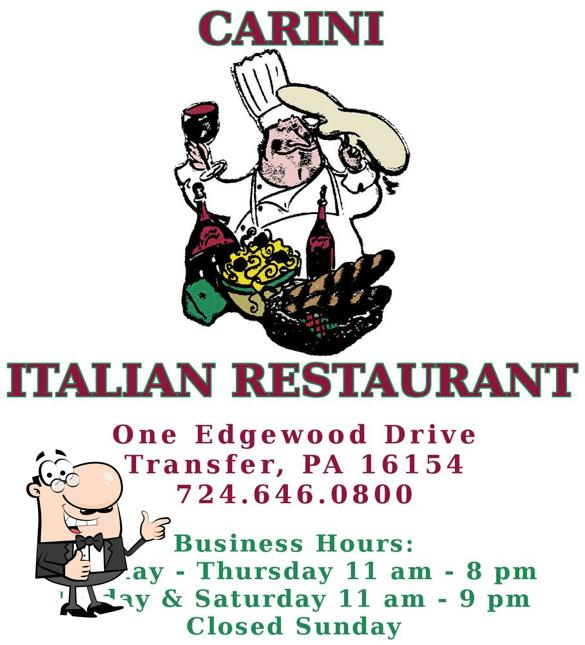 Carini’s Pizza, Transfer - Restaurant menu, prices and reviews