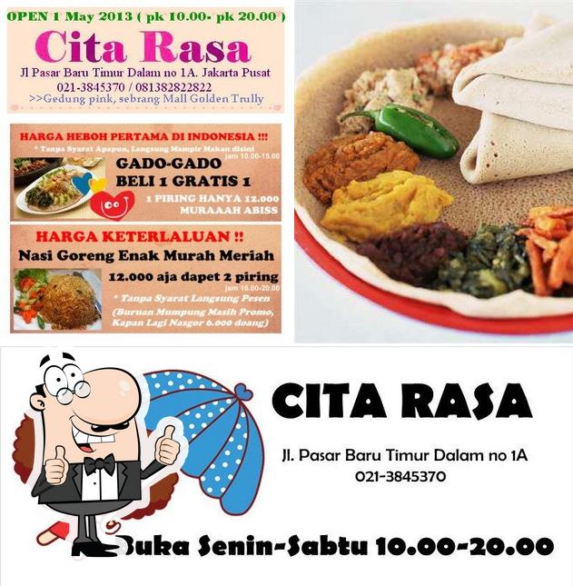 Cita Rasa restaurant, Jakarta, Jl. Pasar Baru Timur No.8 - Restaurant ...