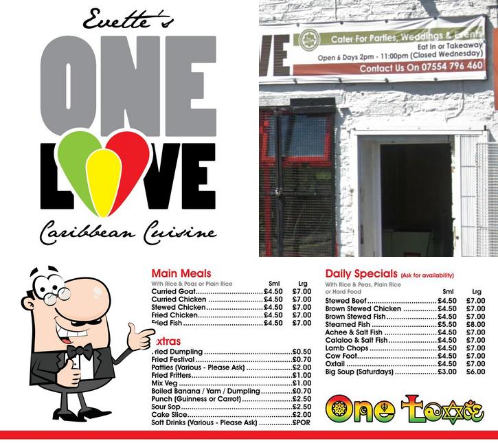 One Love Caribbean Take Away Restaurant, Bradford - Restaurant menu ...