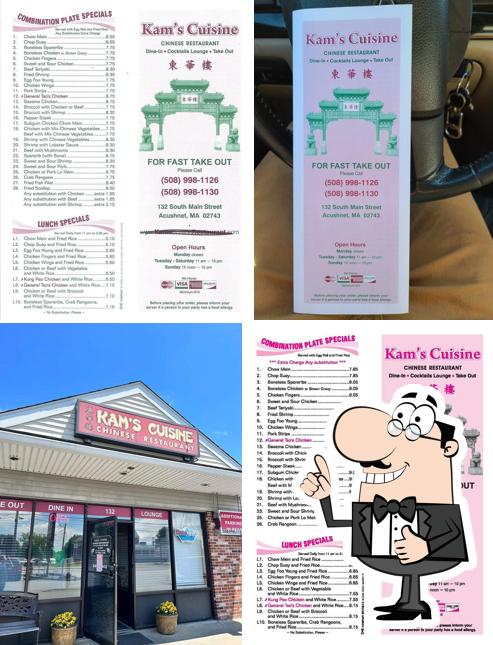 Kam's Cuisine Chinese Restaurant, Acushnet - Restaurant menu, prices ...