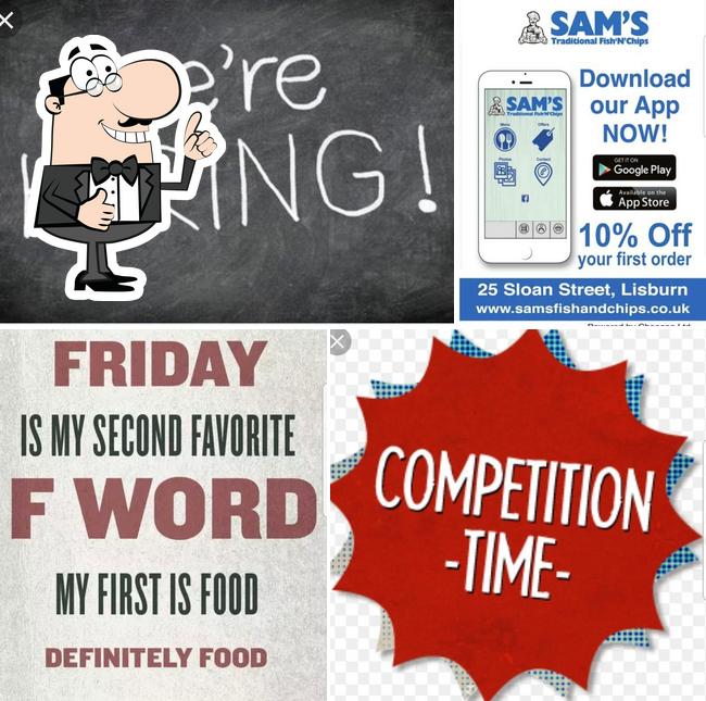 Comida rápida Sam's Fish & Chips, Lisburn - Carta del restaurante y ...