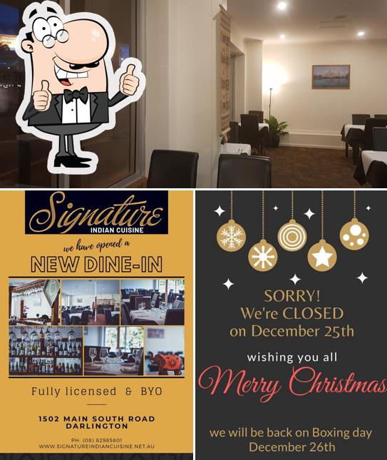 Signature Indian Cuisine in Sturt - Restaurant menu and reviews
