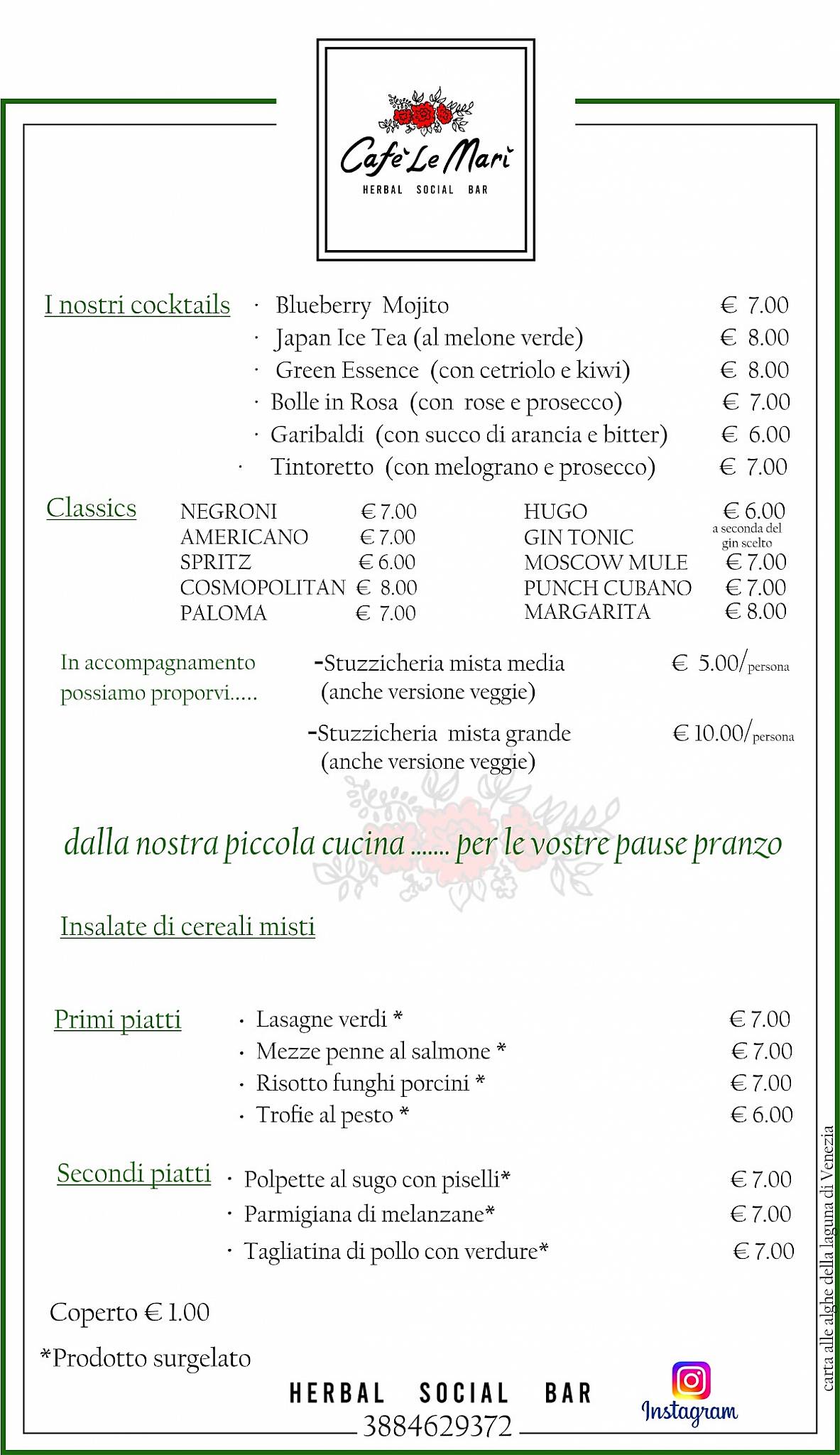Menu at ⋆ ' ' ⋆ pub & bar, Forli