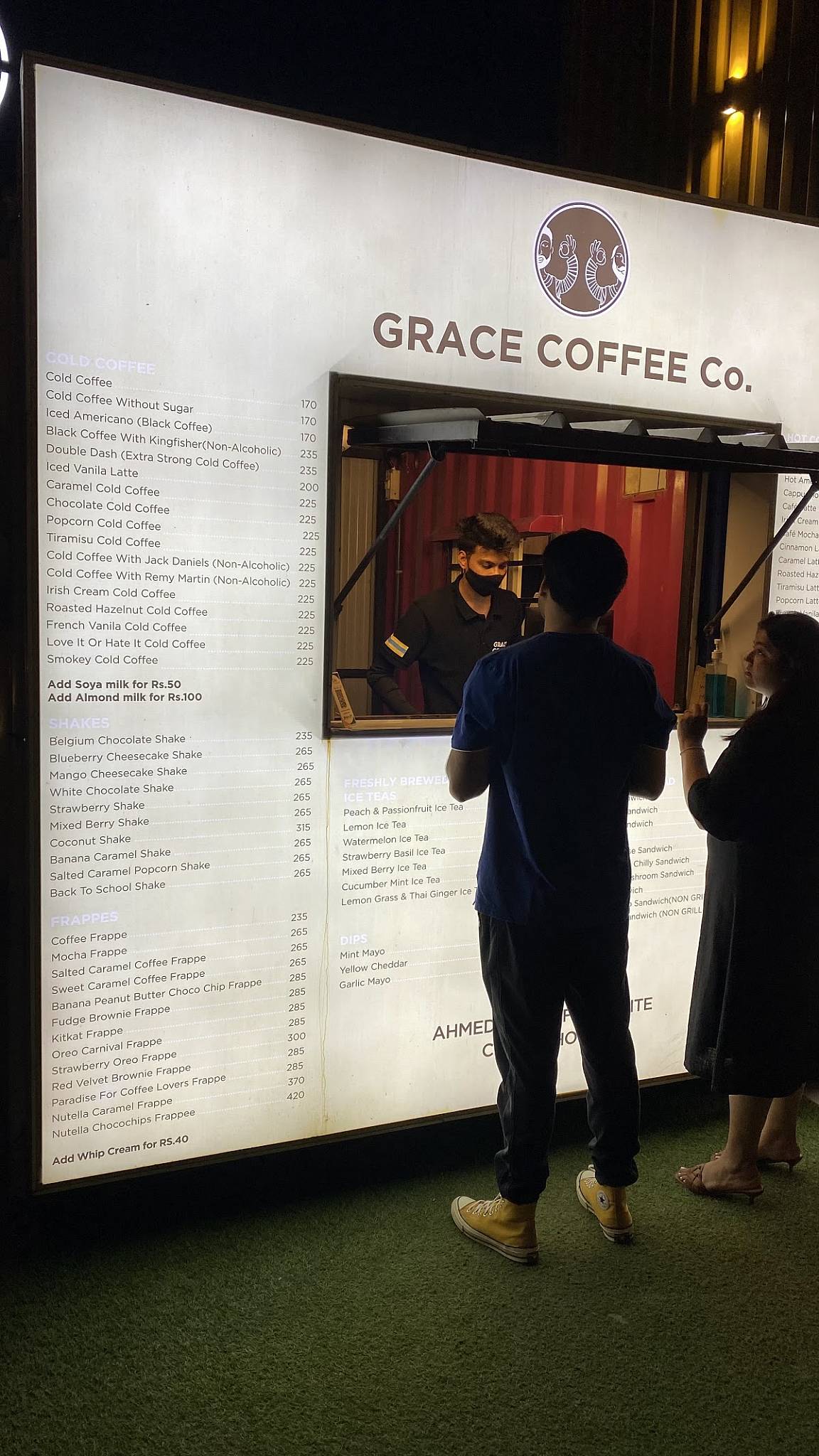 Menu at Grace Coffee Co. - S.P. Ring Road, Ahmedabad