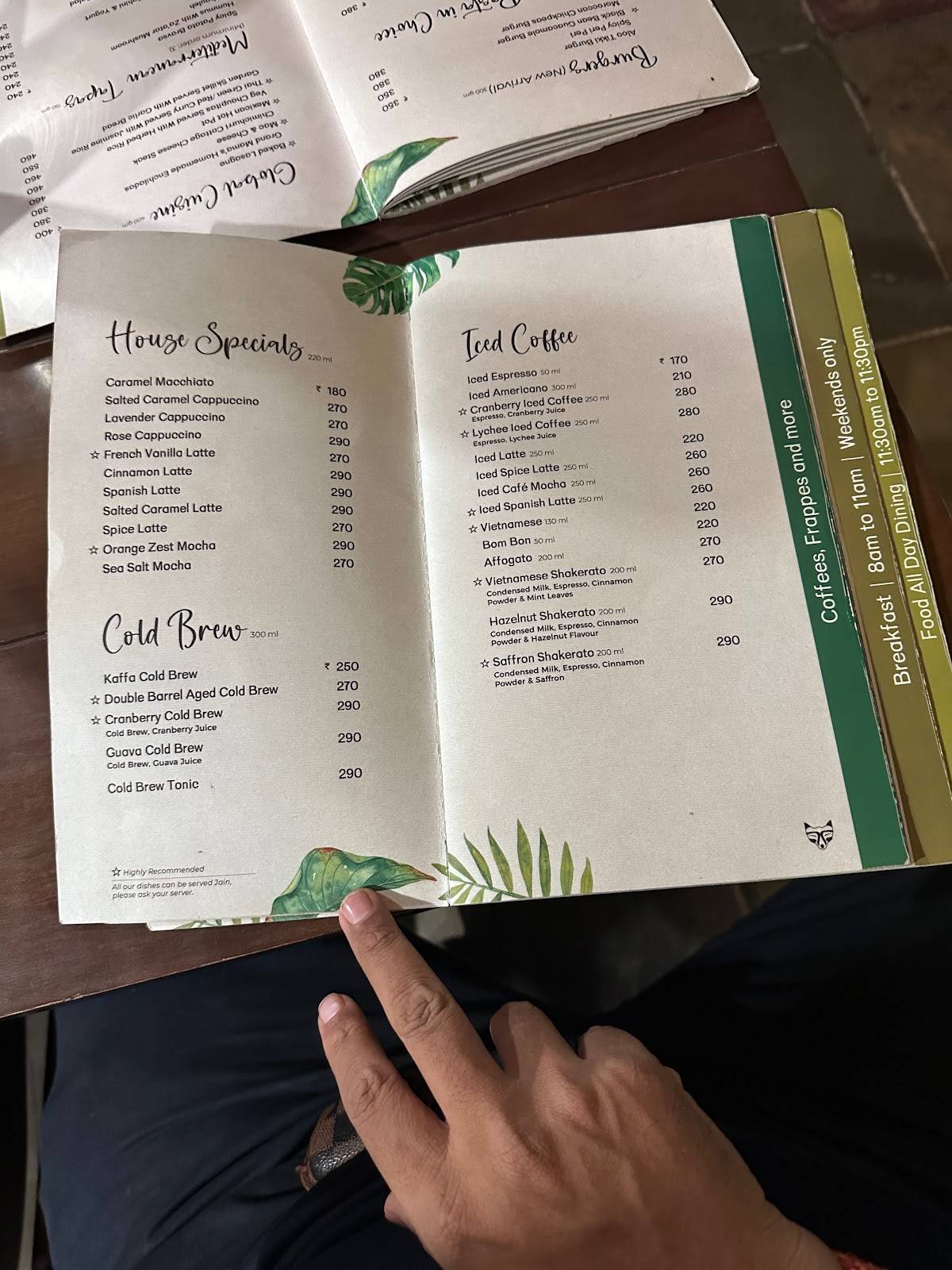 Menu at Kaffa Coffee Roasters, Ahmedabad, Ground Floor
