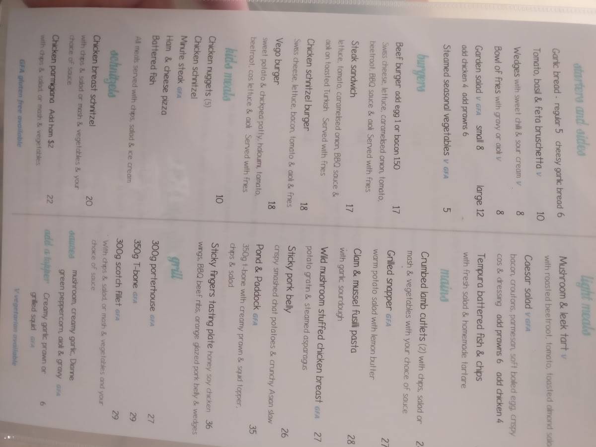 Menu at Anna Bay Tavern pub & bar, Anna Bay, 124 Gan Gan Rd