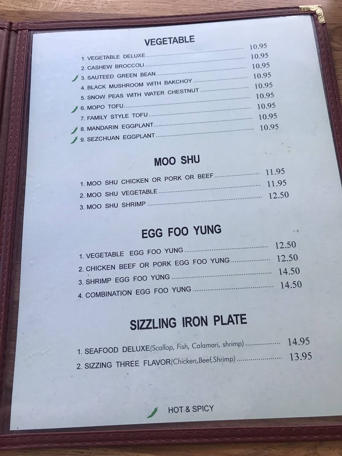 Menu at Asian Dragon Chinese restaurant, Lakeport