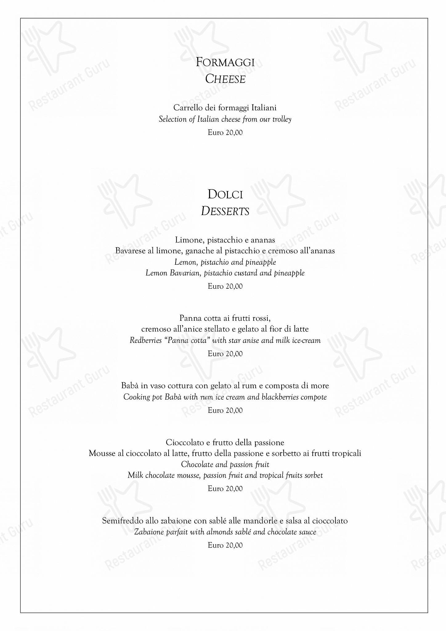 Menu da Assaje Restaurant, Roma