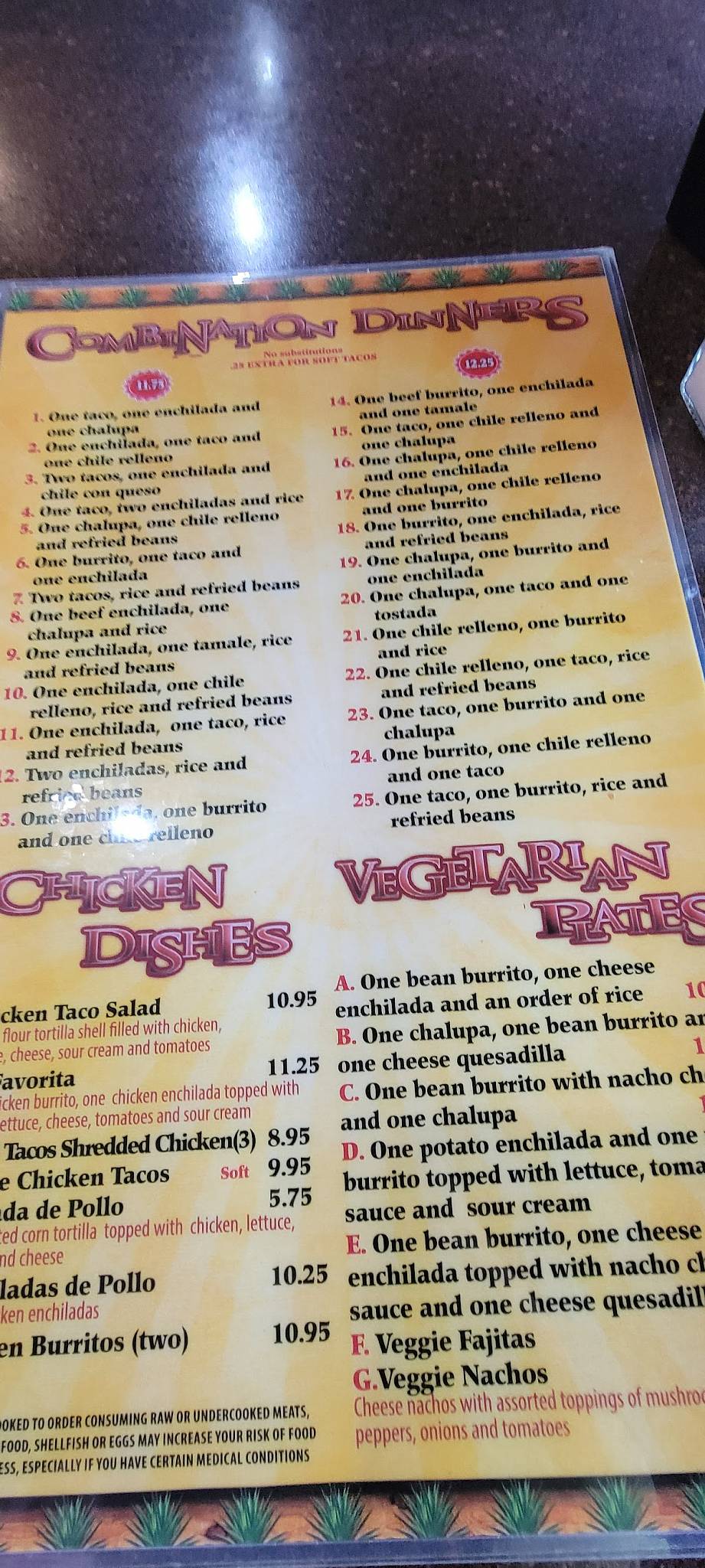 Menu at Los Bravos Mexican Restaurant, Smyrna, S Cobb Dr SE