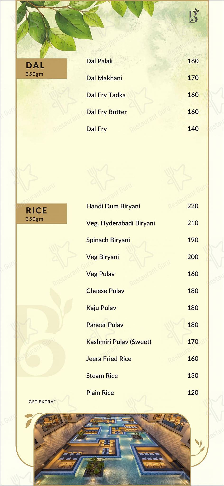 Menu at BAGH-ONE BANQUETS & RESTAURANT, Ahmedabad