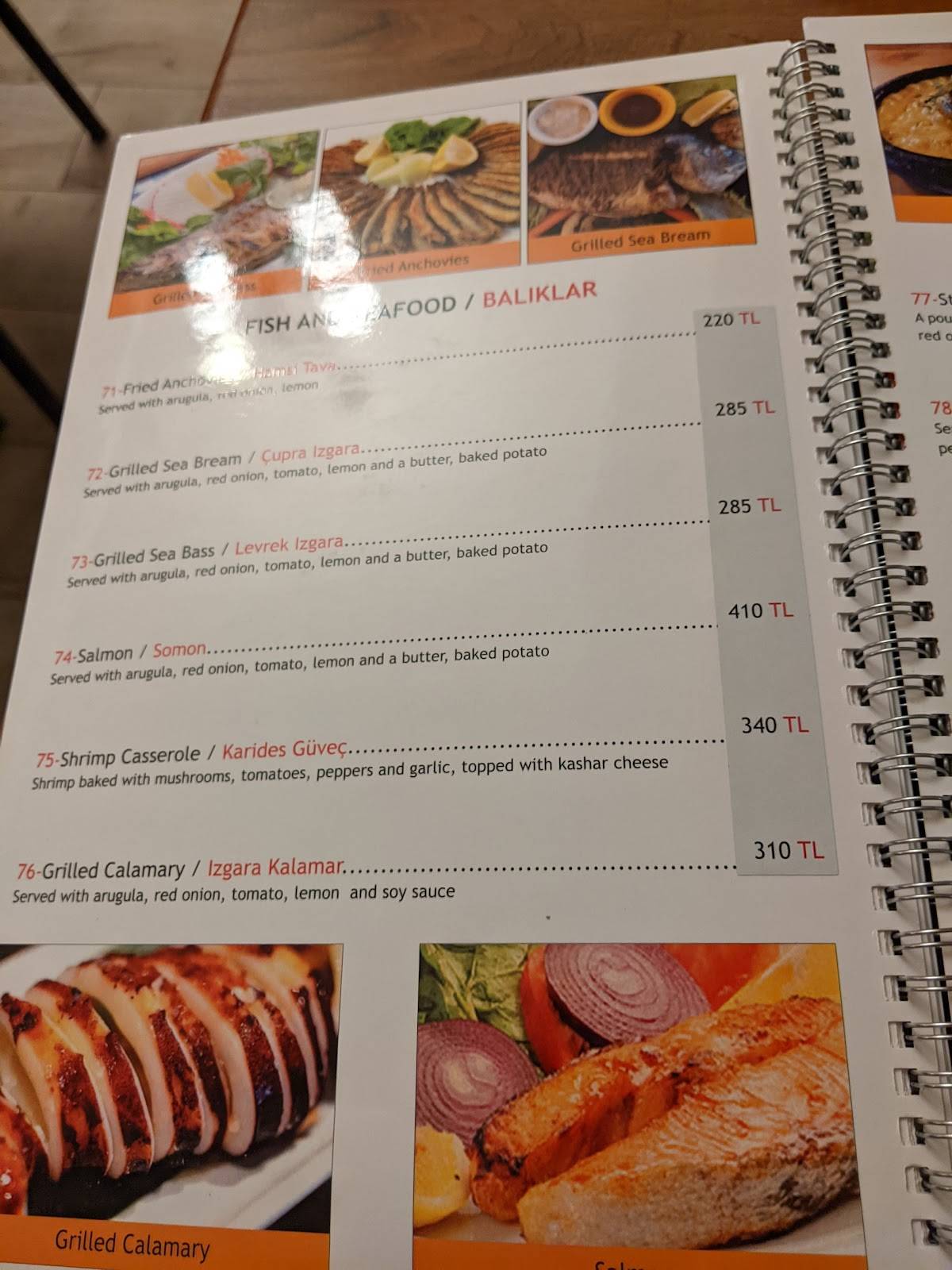 Menu at Saltanat Fish & Kebab House, Istanbul, Çatalçeşme Sk. NO:19 /1A