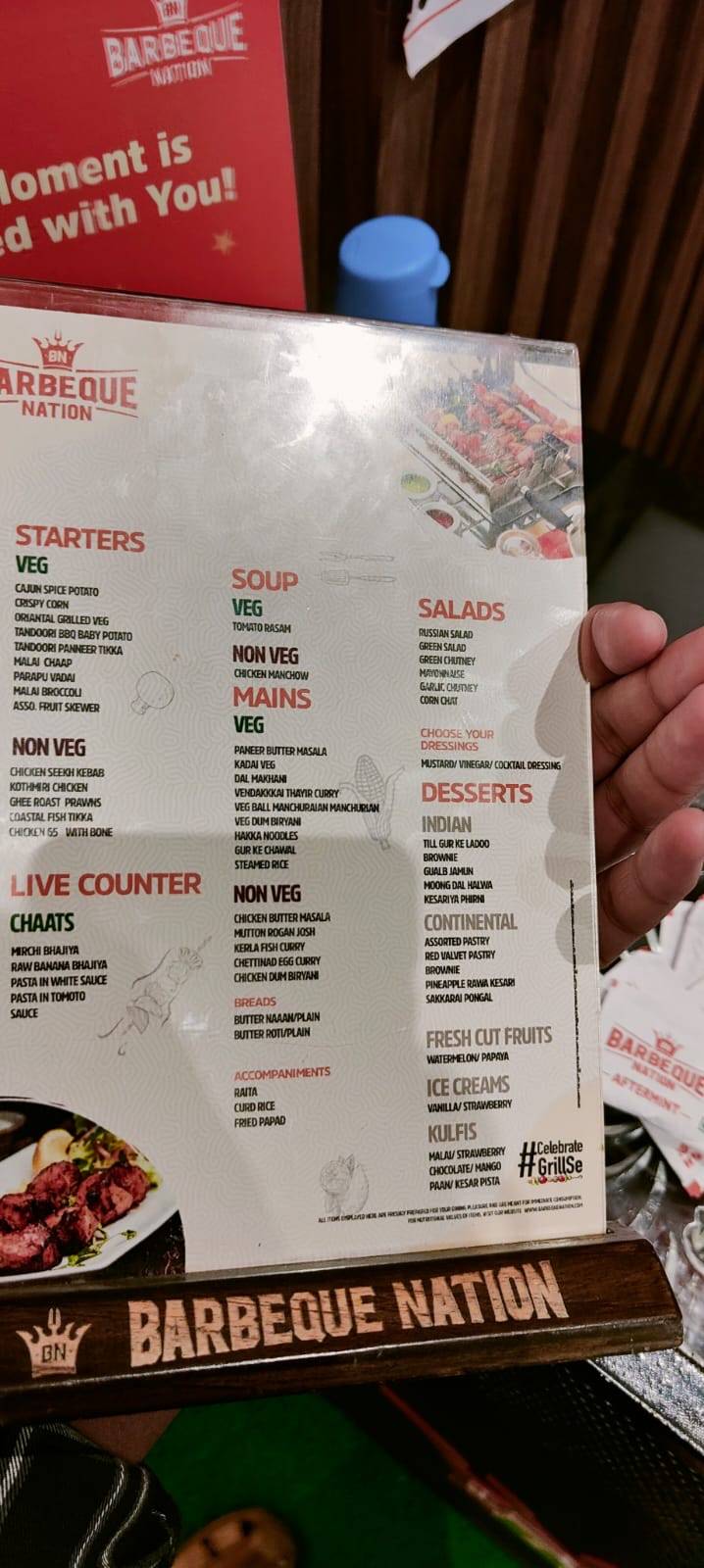Menu at Barbeque Nation Phoenix Marketcity, Bengaluru