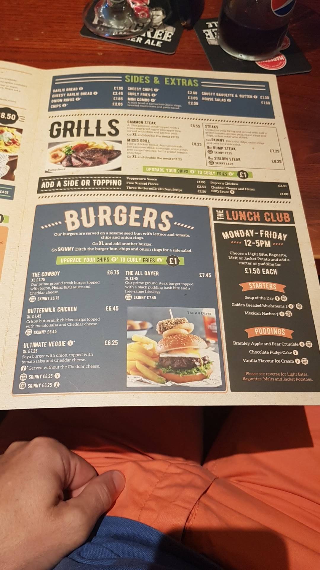 Menu at Golden Lion pub & bar, Barnard Castle