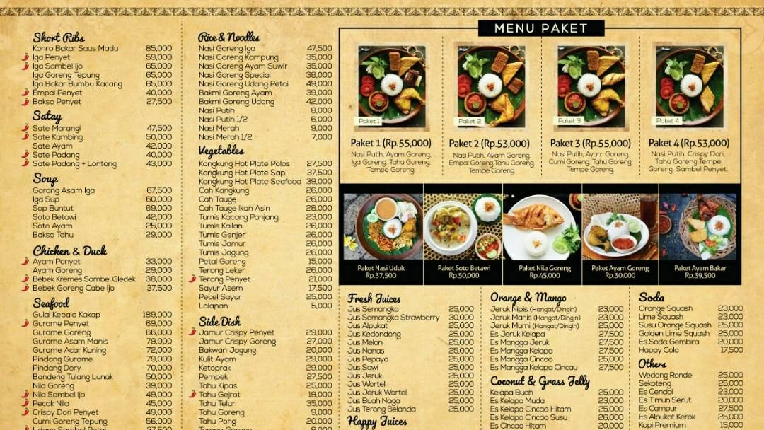Menu at Warung Tekko - Cikarang restaurant, Bekasi Regency, Citywalk Lippo