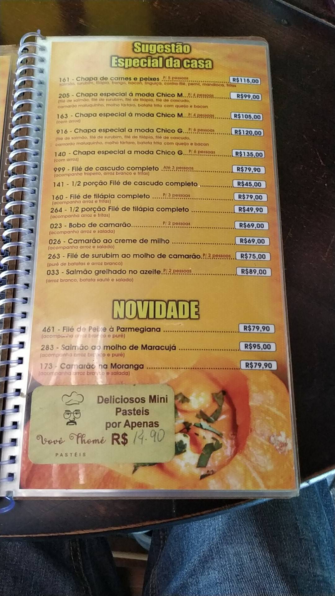 Menu em Chico do Peixe Floramar restaurante, Belo Horizonte