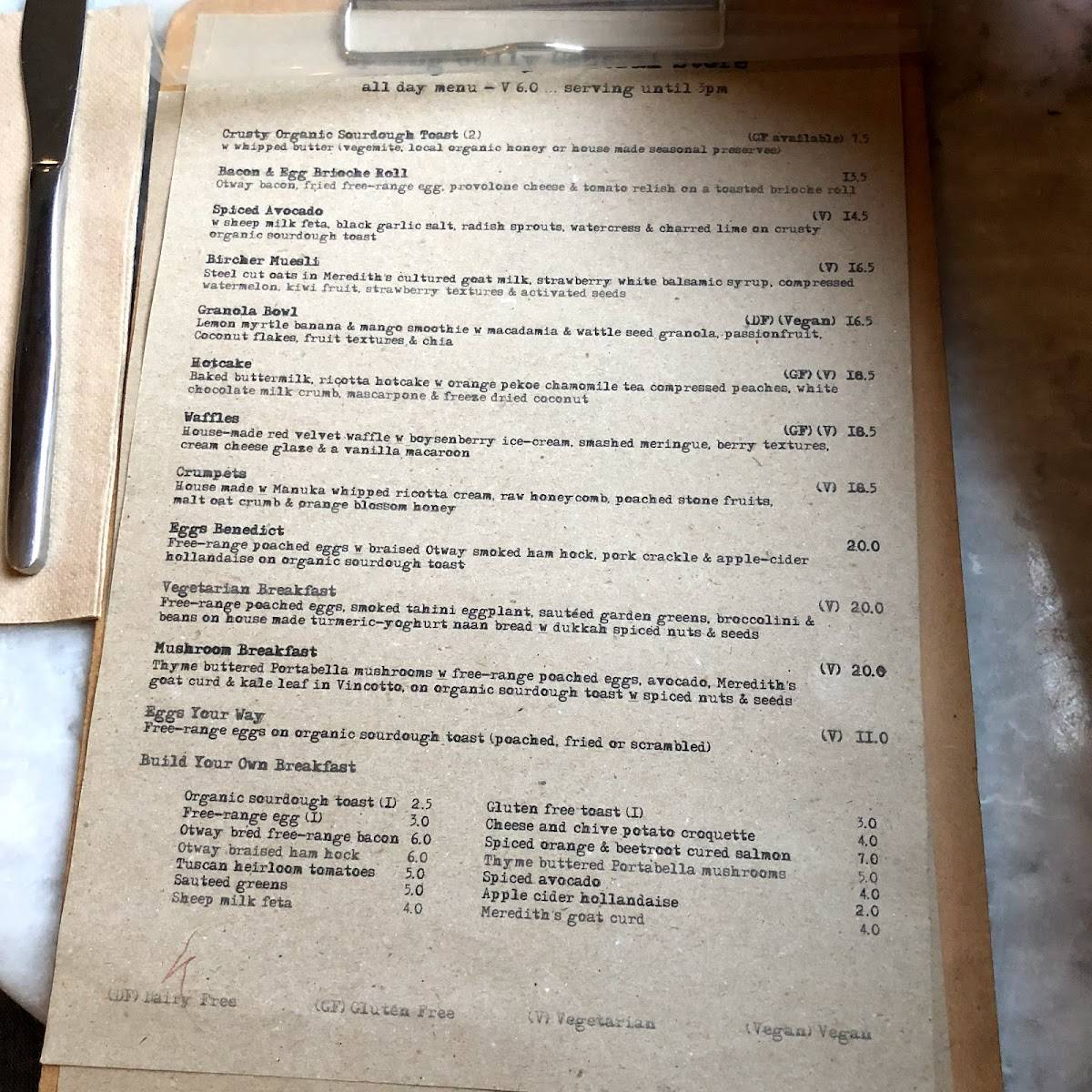 Menu at Spring Gully General Store cafe, Spring Gully