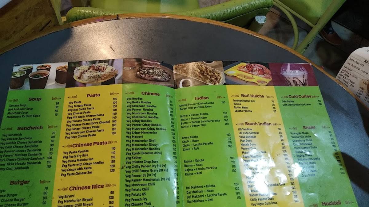 Menu at Sharma & Vishnu, Bhopal