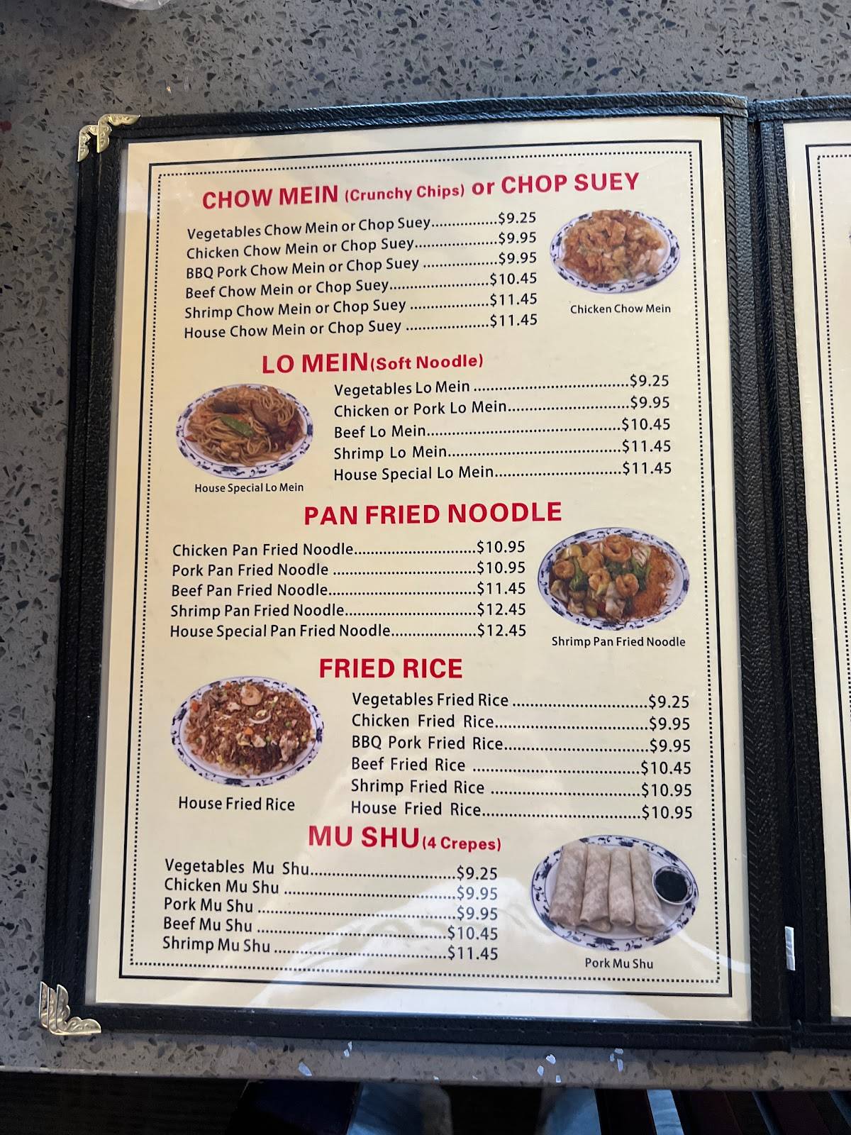 Menu at Big Wa Chinese Restaurant, Casa Grande
