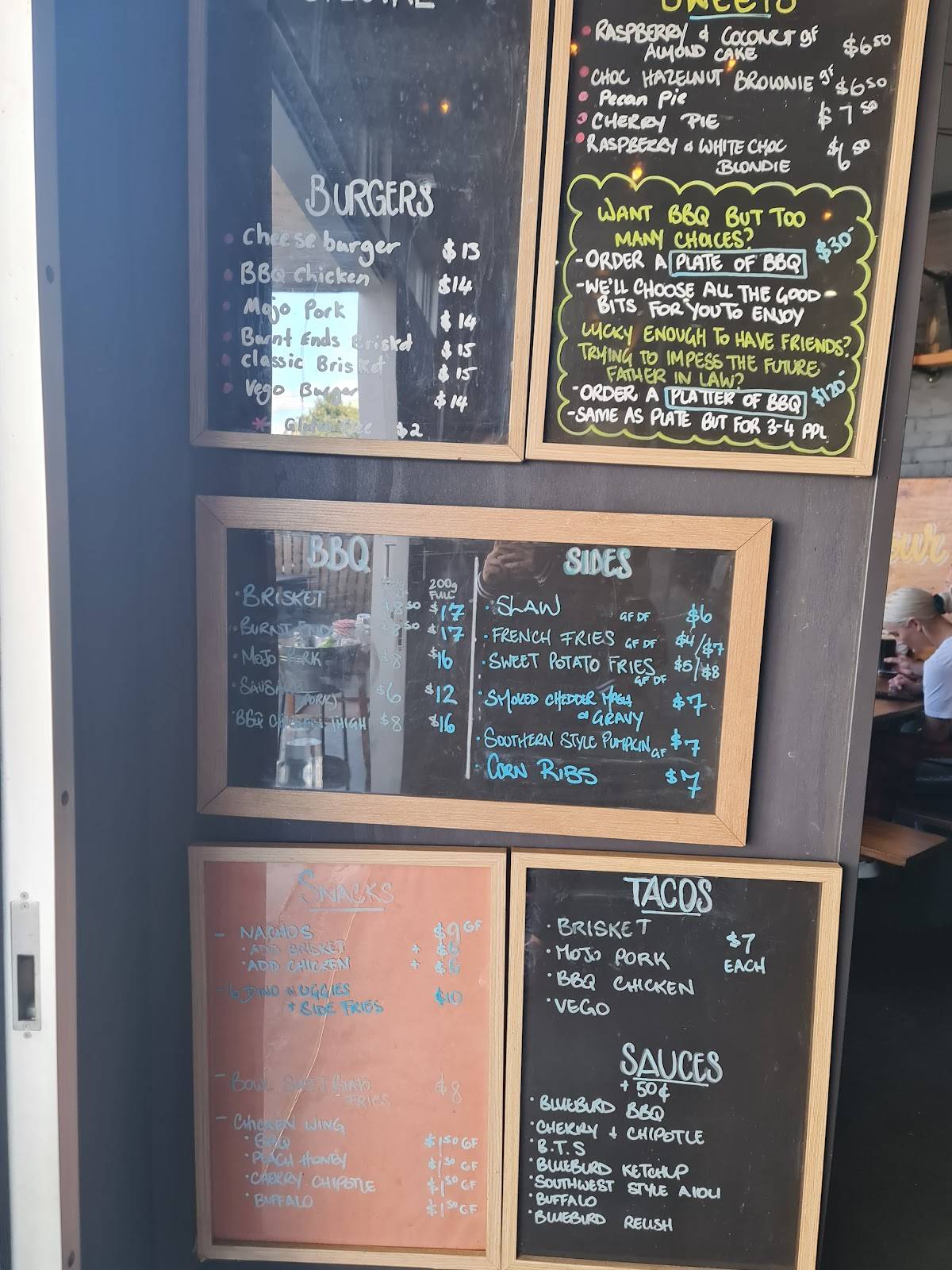 Menu at Bluebird Kitchen and Smokehouse restaurant, Warwick
