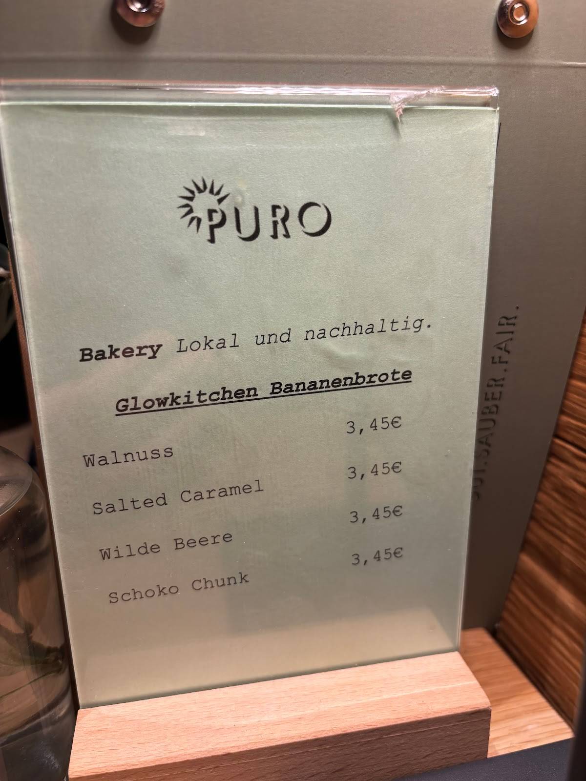 Speisekarte von Puro Borken pub & Bar, Borken