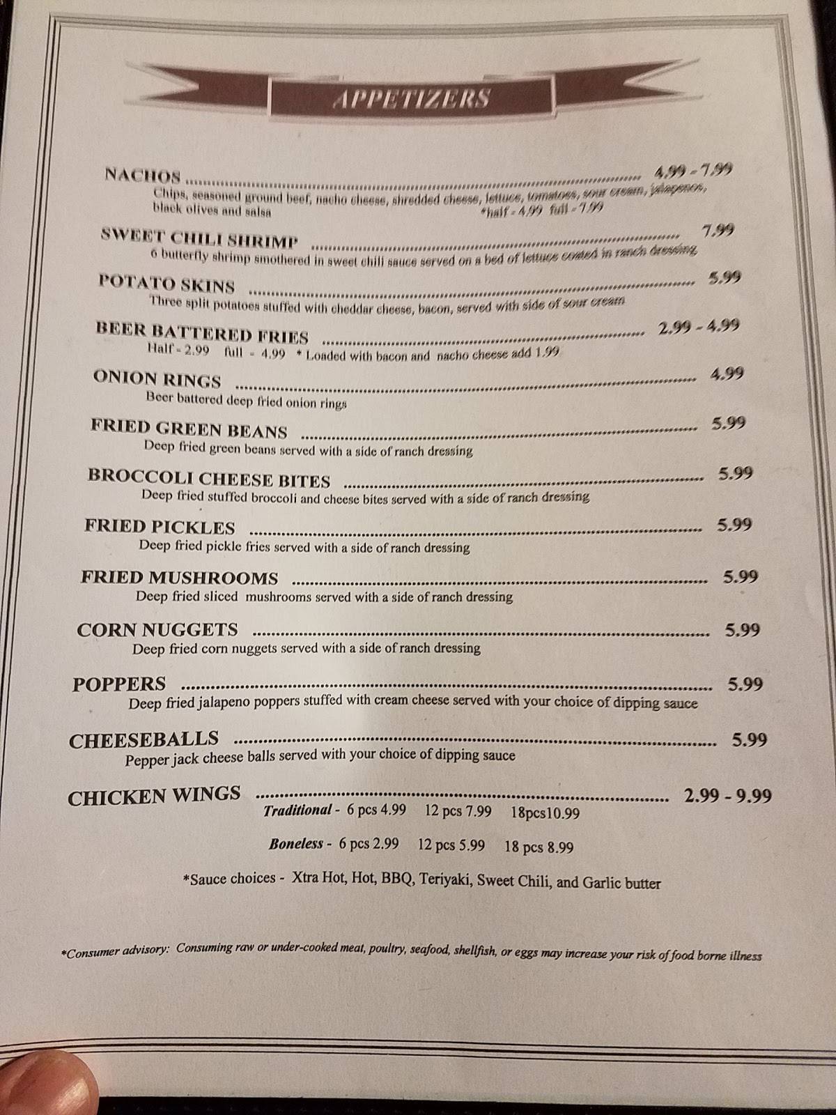 Menu at Brewskies Grub & Pub, Seymour