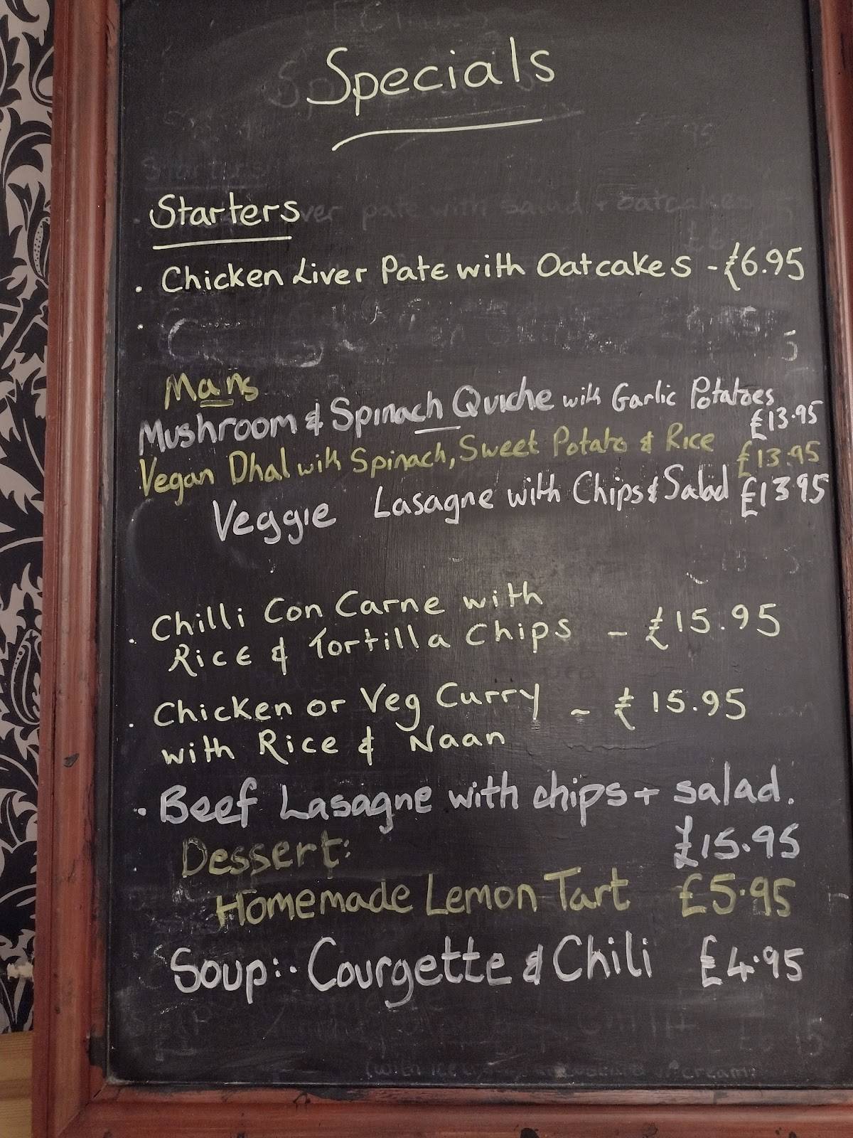 Menu at Ormidale Hotel pub & bar, Brodick