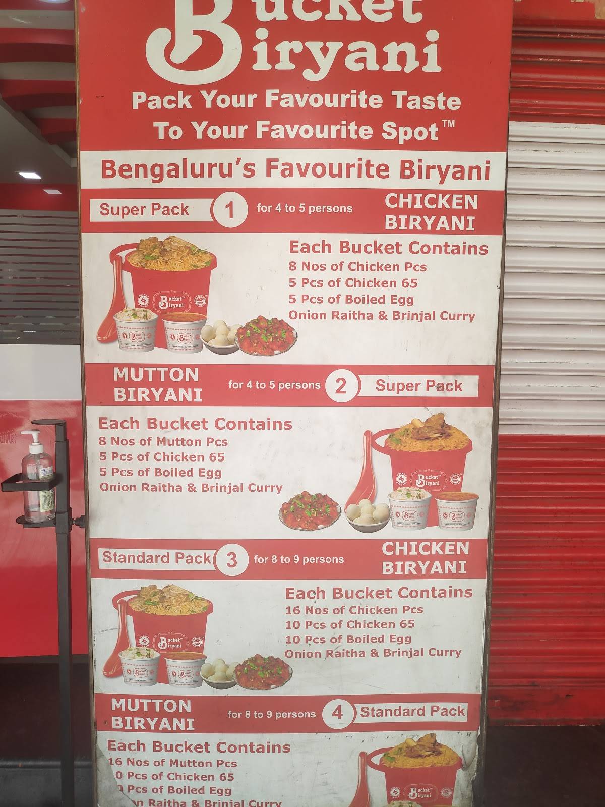 Menu at Bucket Biryani, Bengaluru, 15