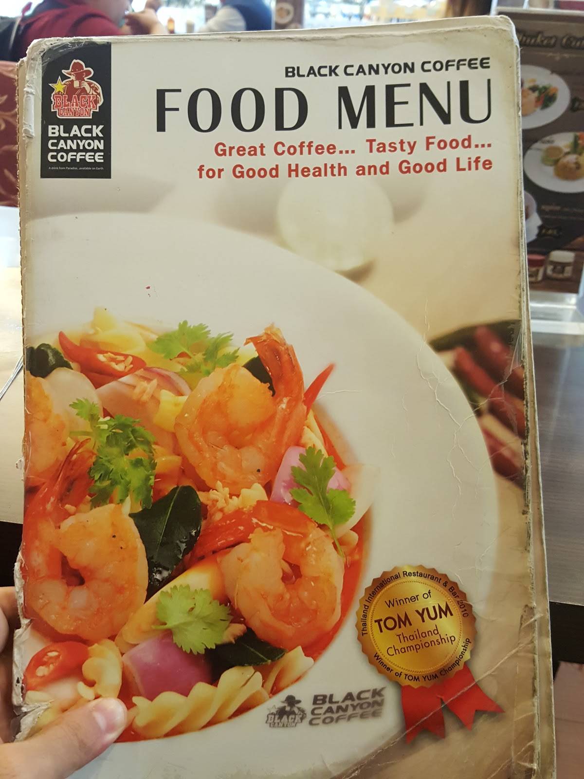 Menu at Black Canyon Lotus's Phuket cafe, Phuket, สำนักงานใหญ่ 104 หมู่ ...