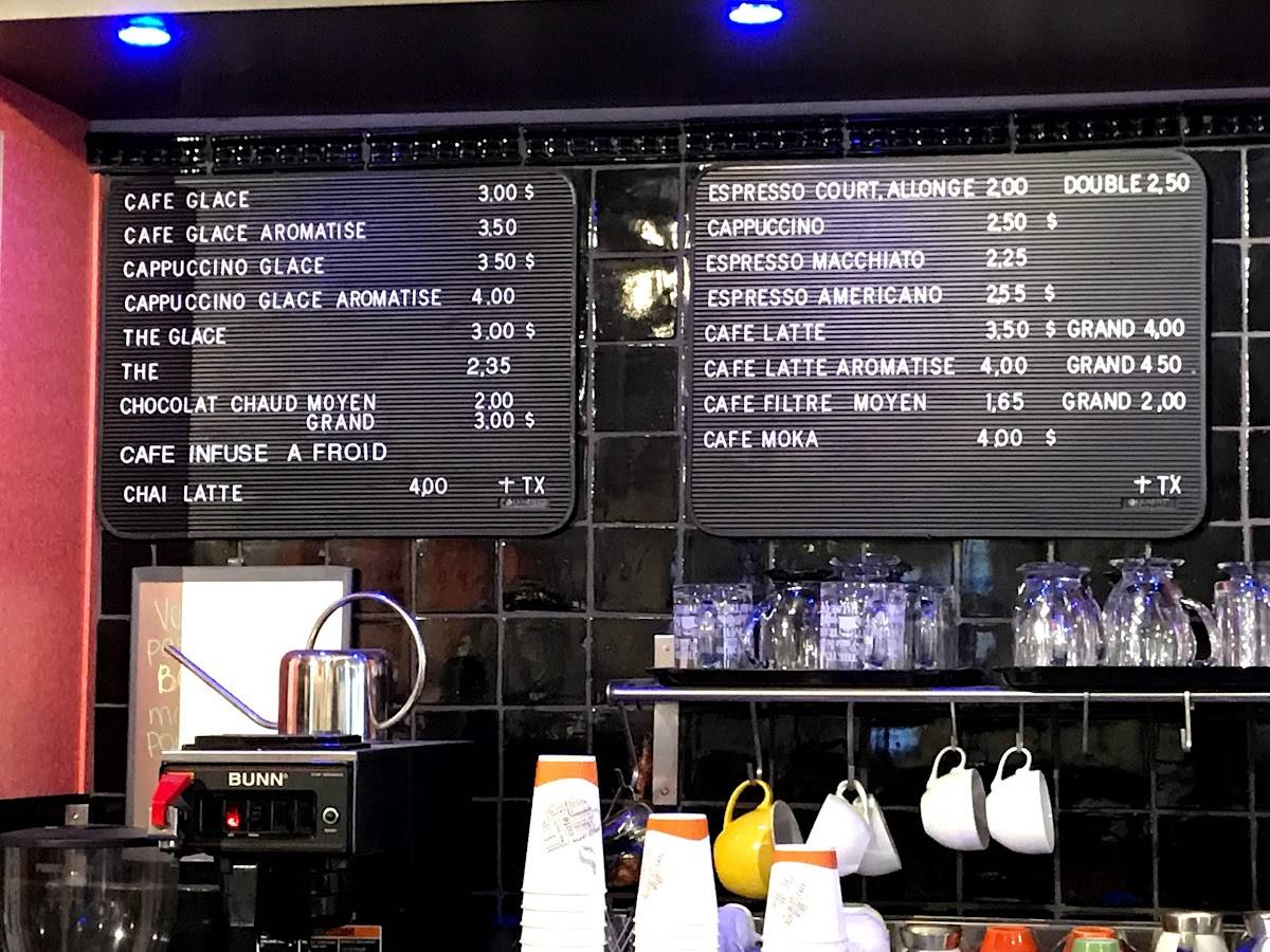 Carta de Café Castelo, Quebec, 807 Av. Cartier