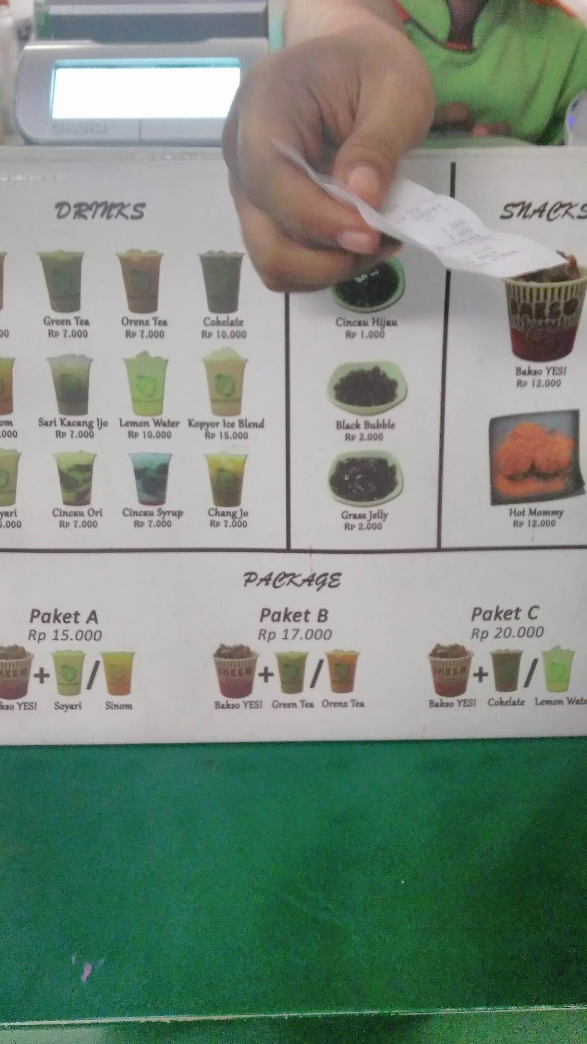 Menu at Green Tea Corner Royal Plaza cafe, Surabaya, lt 3 blok n1