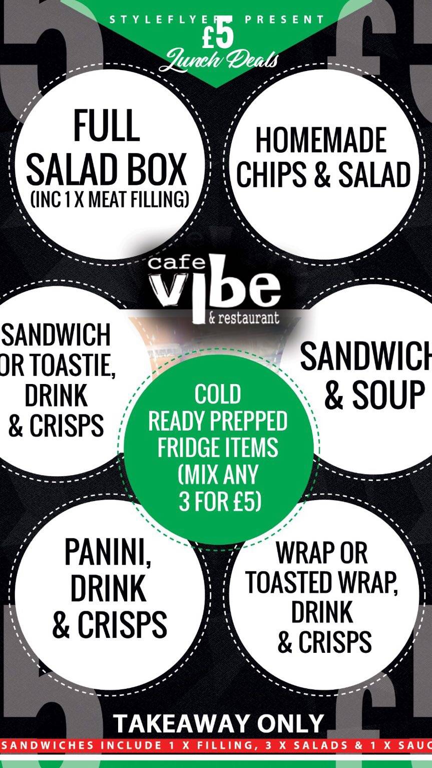 Menu at Cafe Vibe, Lurgan, 65B William St