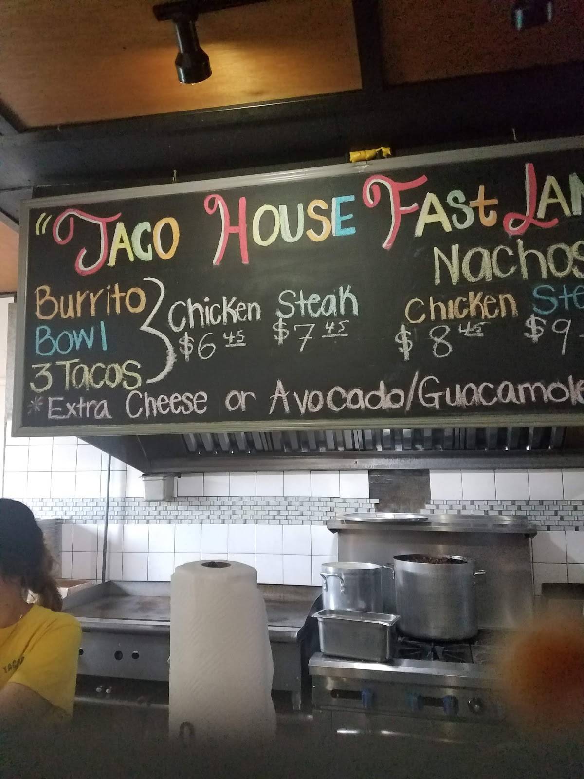 Menu at Taco House restaurant, Calhoun, 803 S Wall St