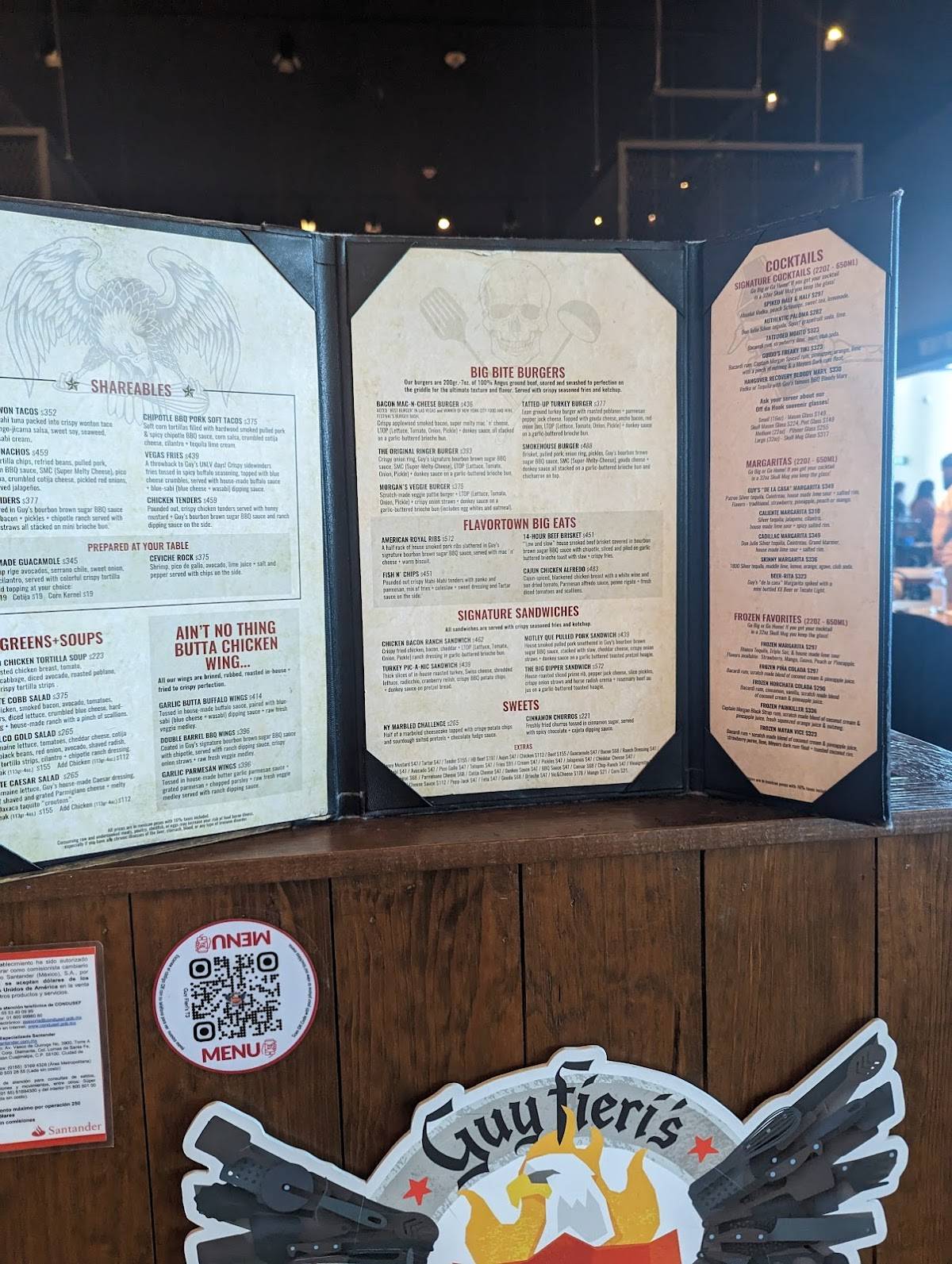 Menu at Guy Fieri's American Kitchen Bar Cancún, Cancún, Cancún ...