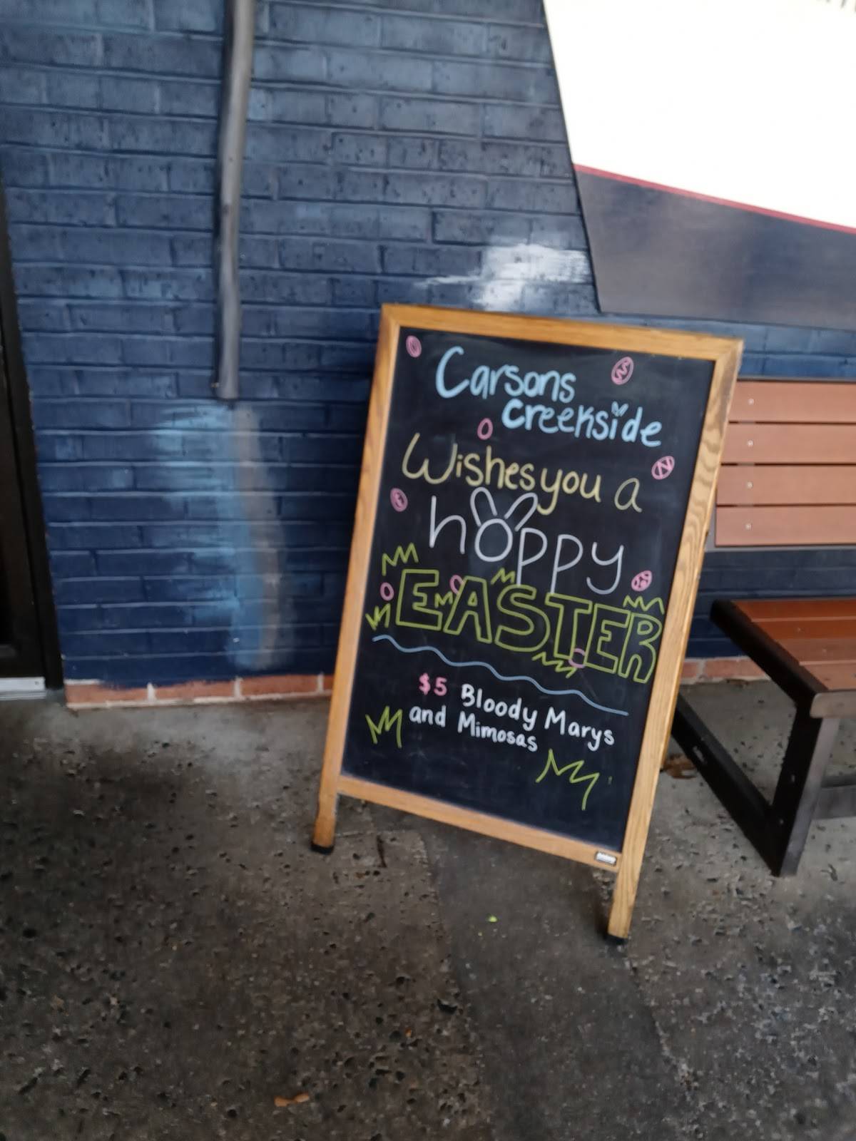 Menu at Carson's Creekside Restaurant, Middle River