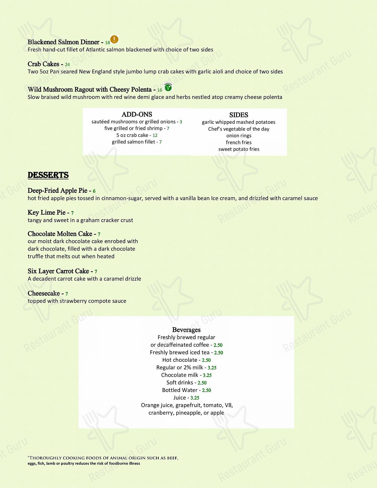 Menu at Selu Garden Café cafe, Cherokee