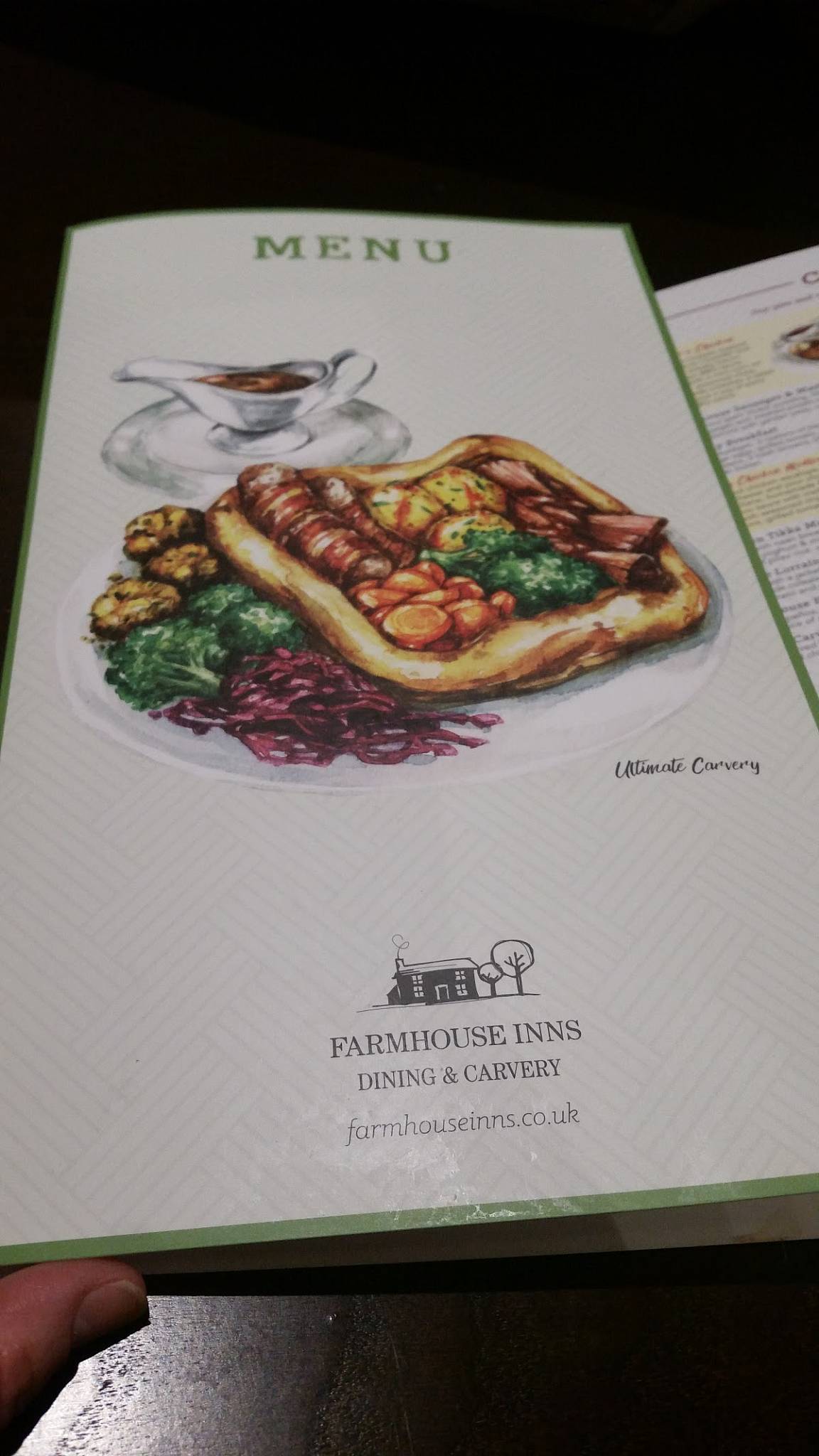 Menu at Chestnut Tree Farm - Dining & Carvery pub & bar, Ipswich