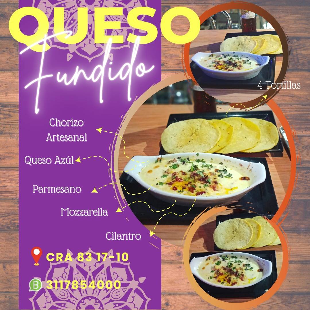 Carta del restaurante Chido Carne al Trompo, Colombia