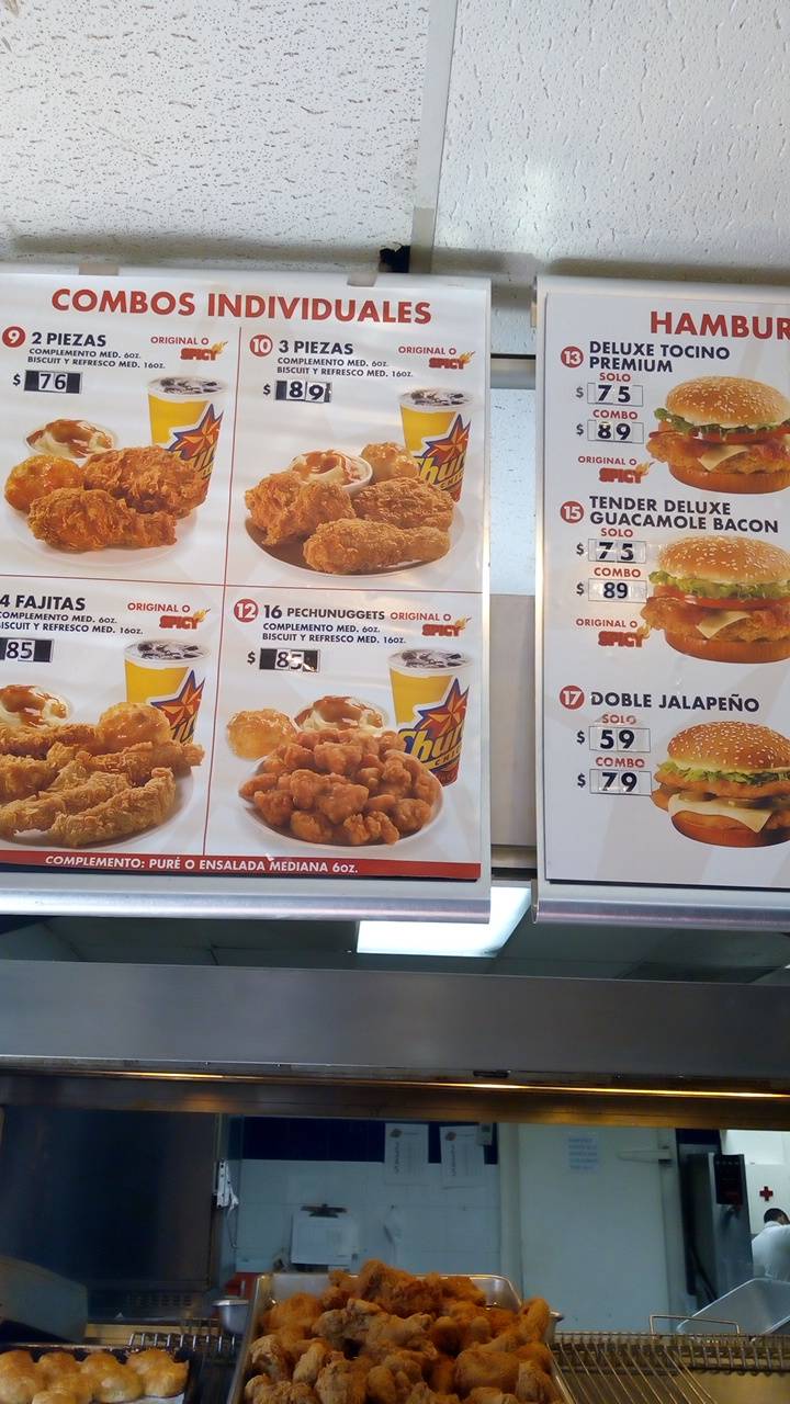 Menu at Church's Chicken restaurant, Nuevo Laredo, Blvd. Pedro Pérez ...
