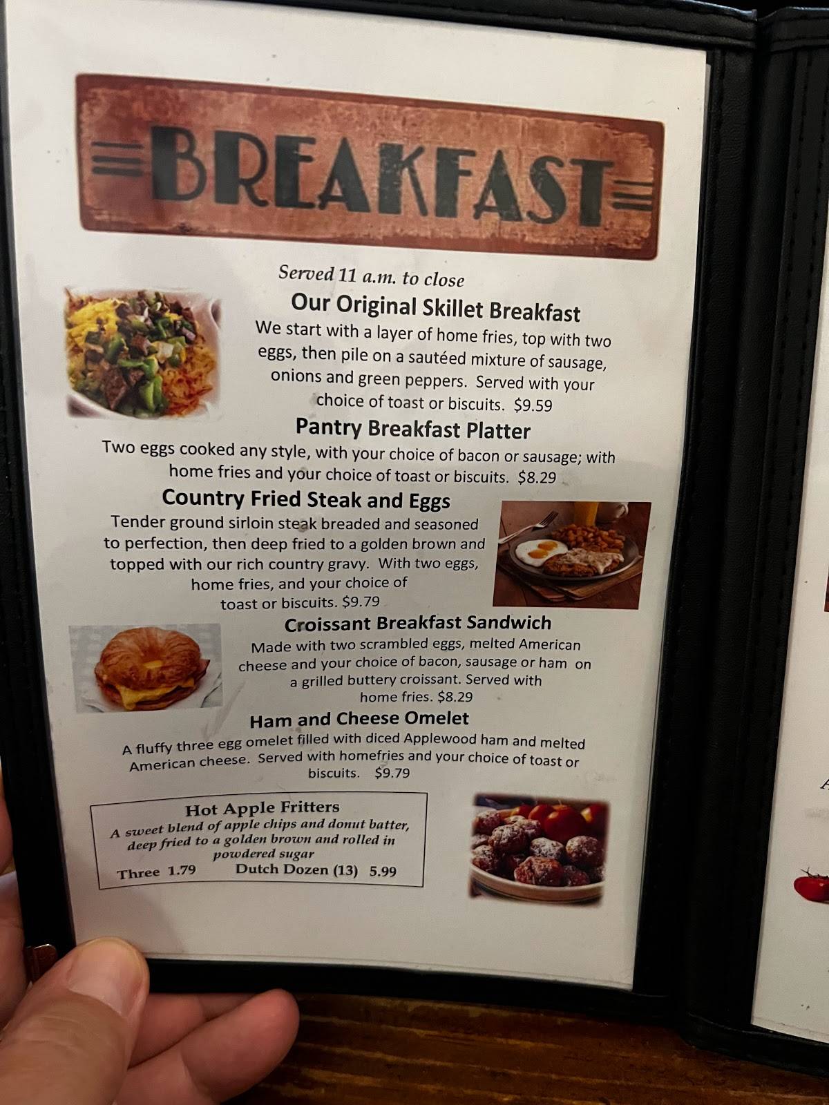 Menu at Dutch Pantry Family Restaurant, Clearfield