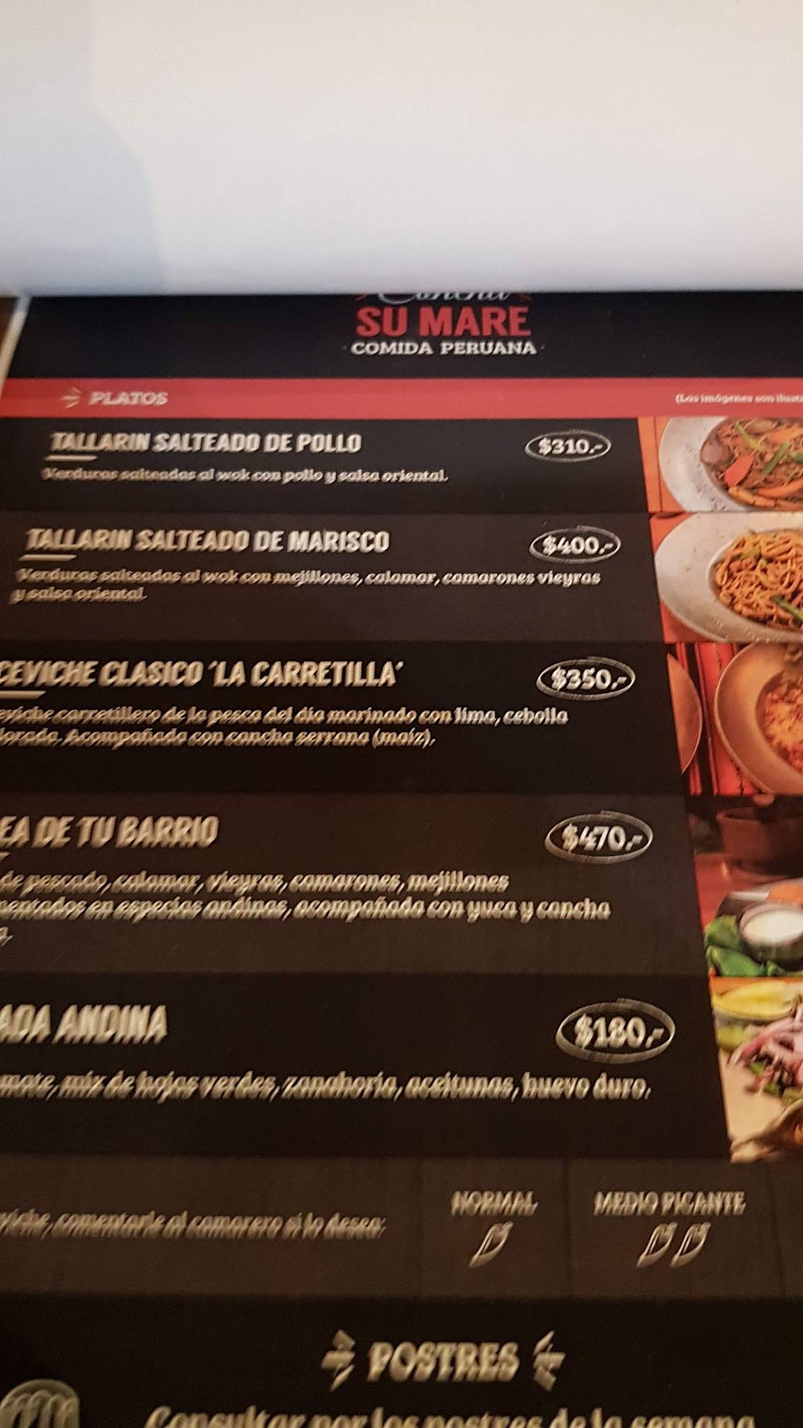Menu at Concha Su Mare. Restaurante Comida Peruana fusion., Lanús Este