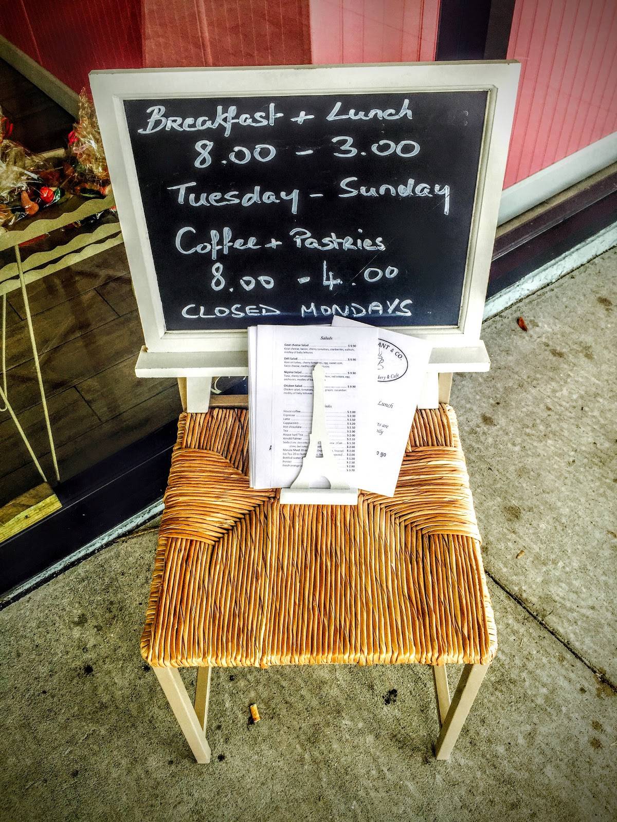 Menu at Croissant & Co cafe, Venice