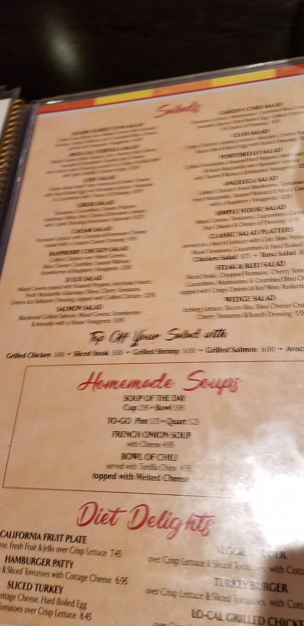 Menu at D lux Diner pub & bar, Middletown