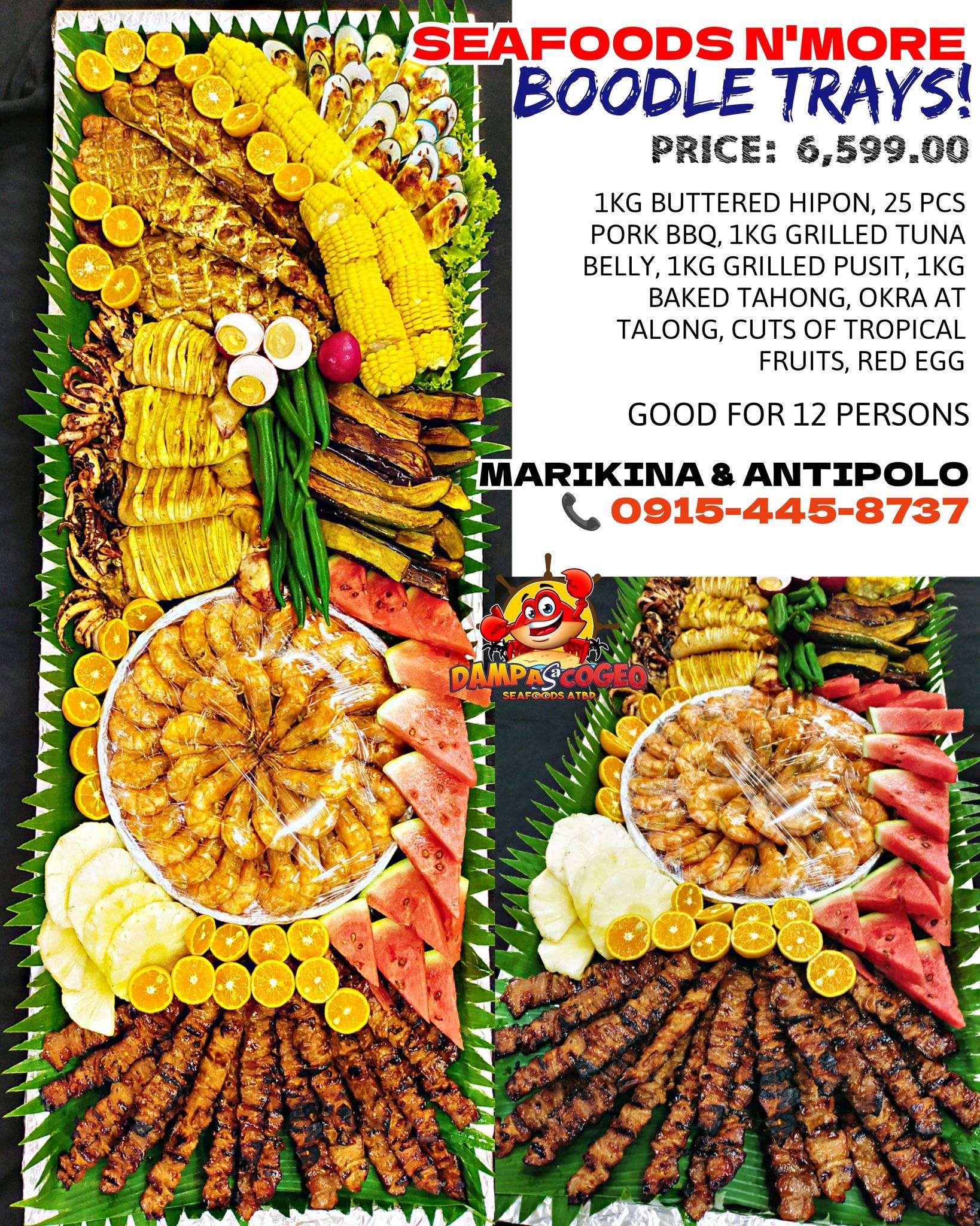 Menu at Dampa sa Cogeo restaurant, Antipolo, J5C8+HXH