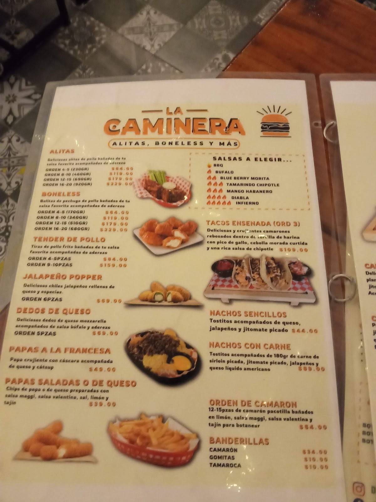Carta del pub y bar Depósito La Caminera, Ciudad del México, Mier y ...