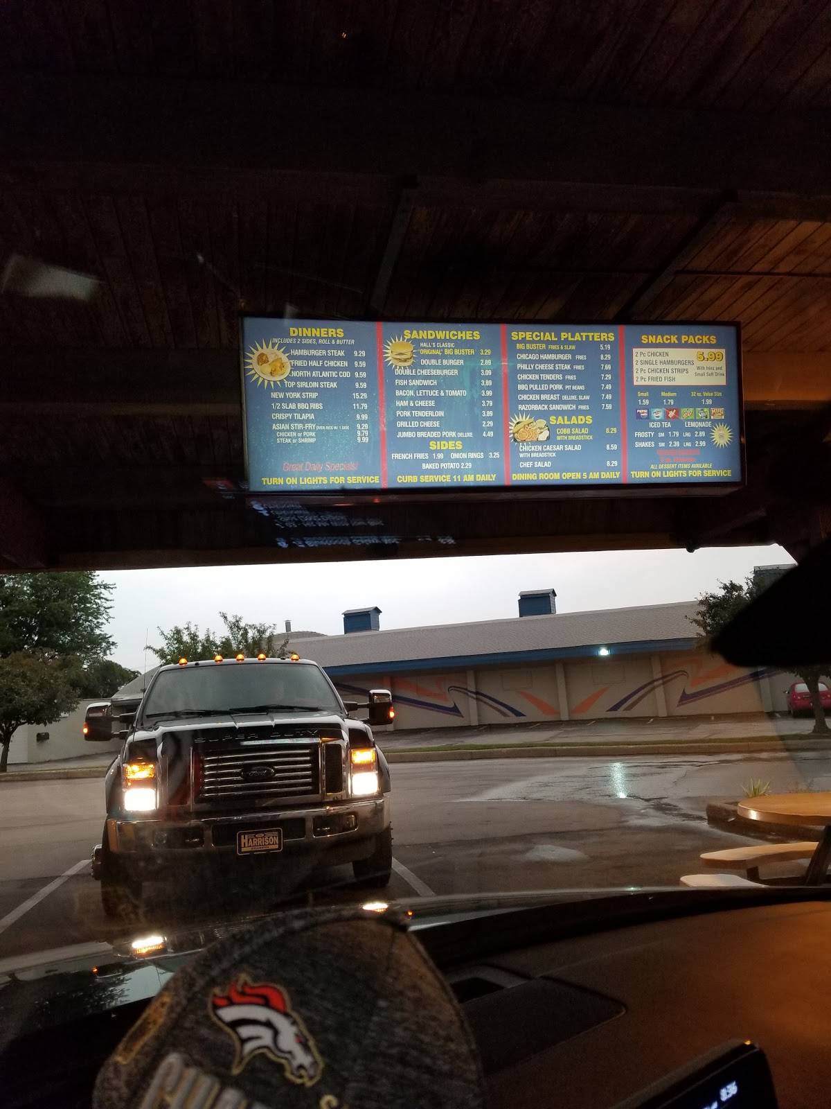 Menu at Don Hall's Hollywood Drive-In restaurant, Fort Wayne