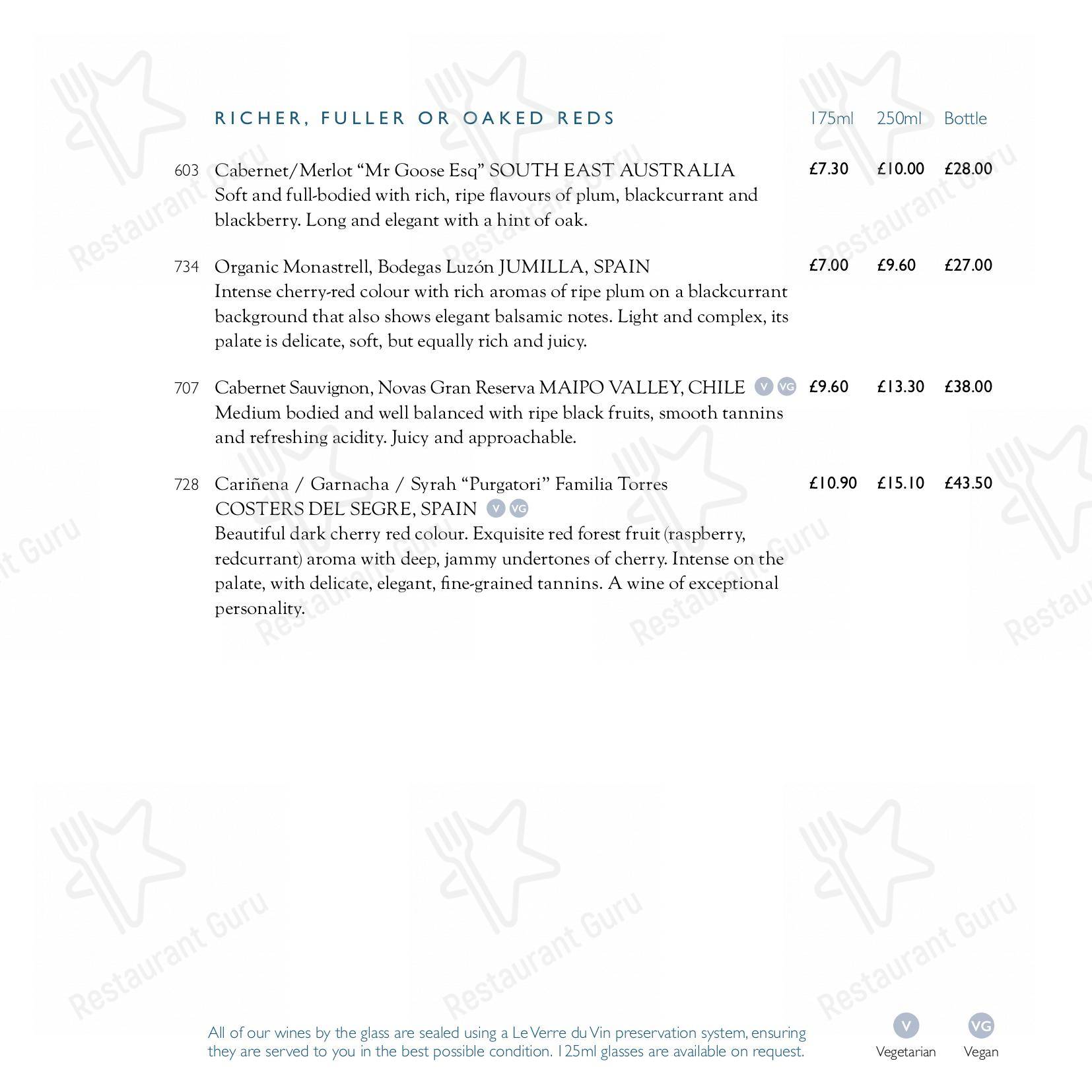 Menu at The Ship at Dunwich pub & bar, Dunwich