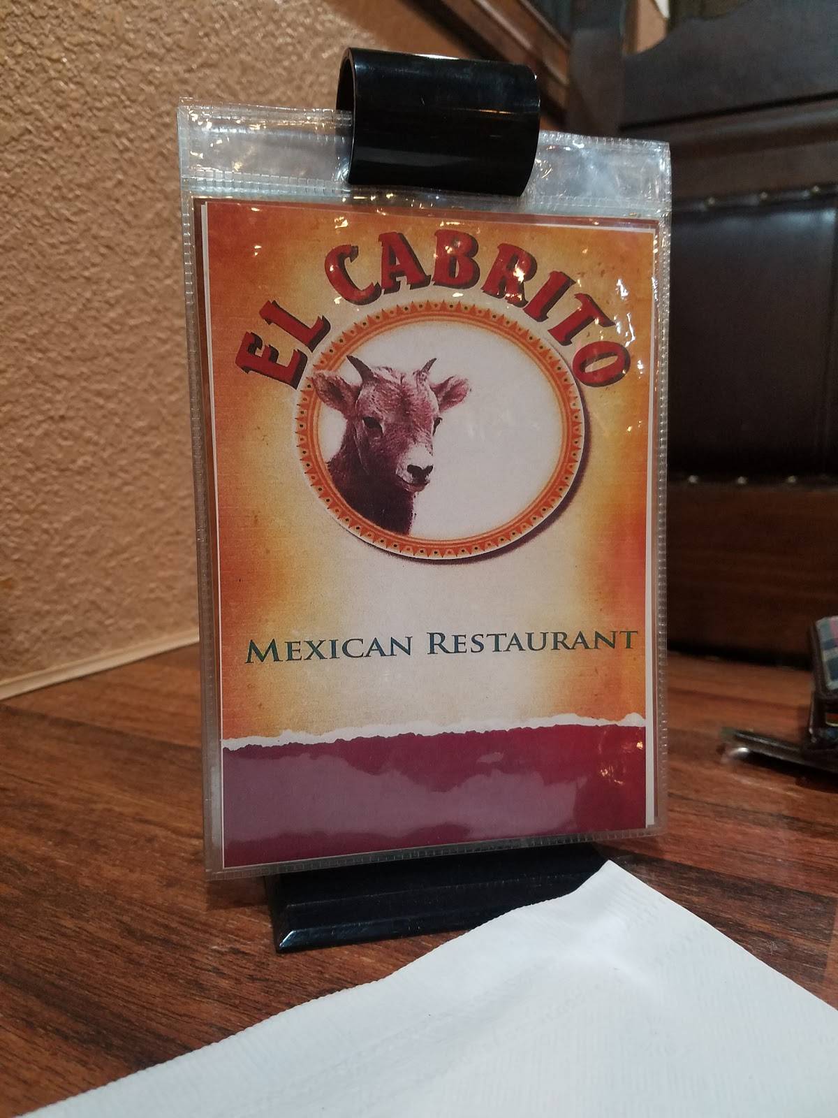Menu at El Cabrito Mexican Restaurant, Dexter